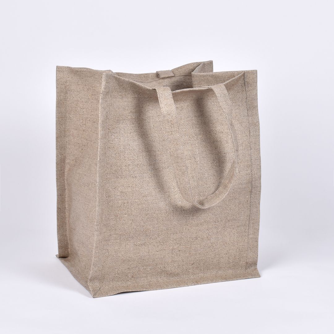 Natural color linen bag with waterproof finish | Linen By Linas