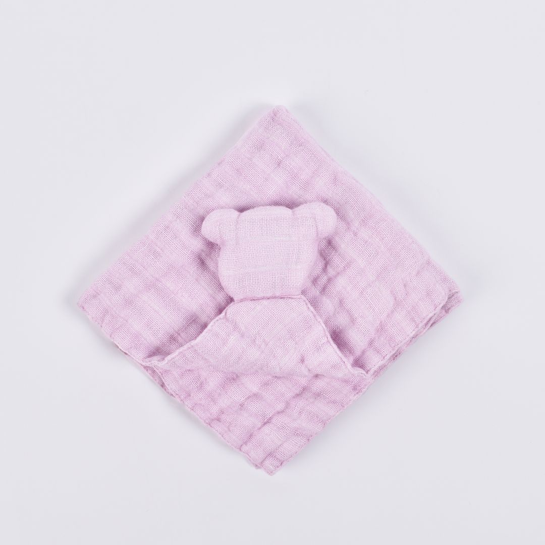 Pink babies comforter "Teddy Bear" | Linen By Linas